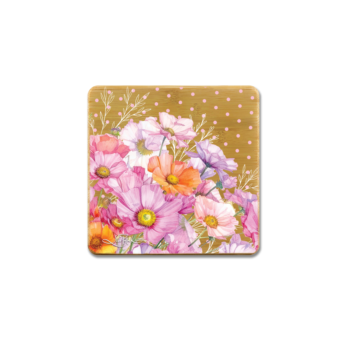 Coaster Set - Wistful Wildflowers – Lisa Pollock