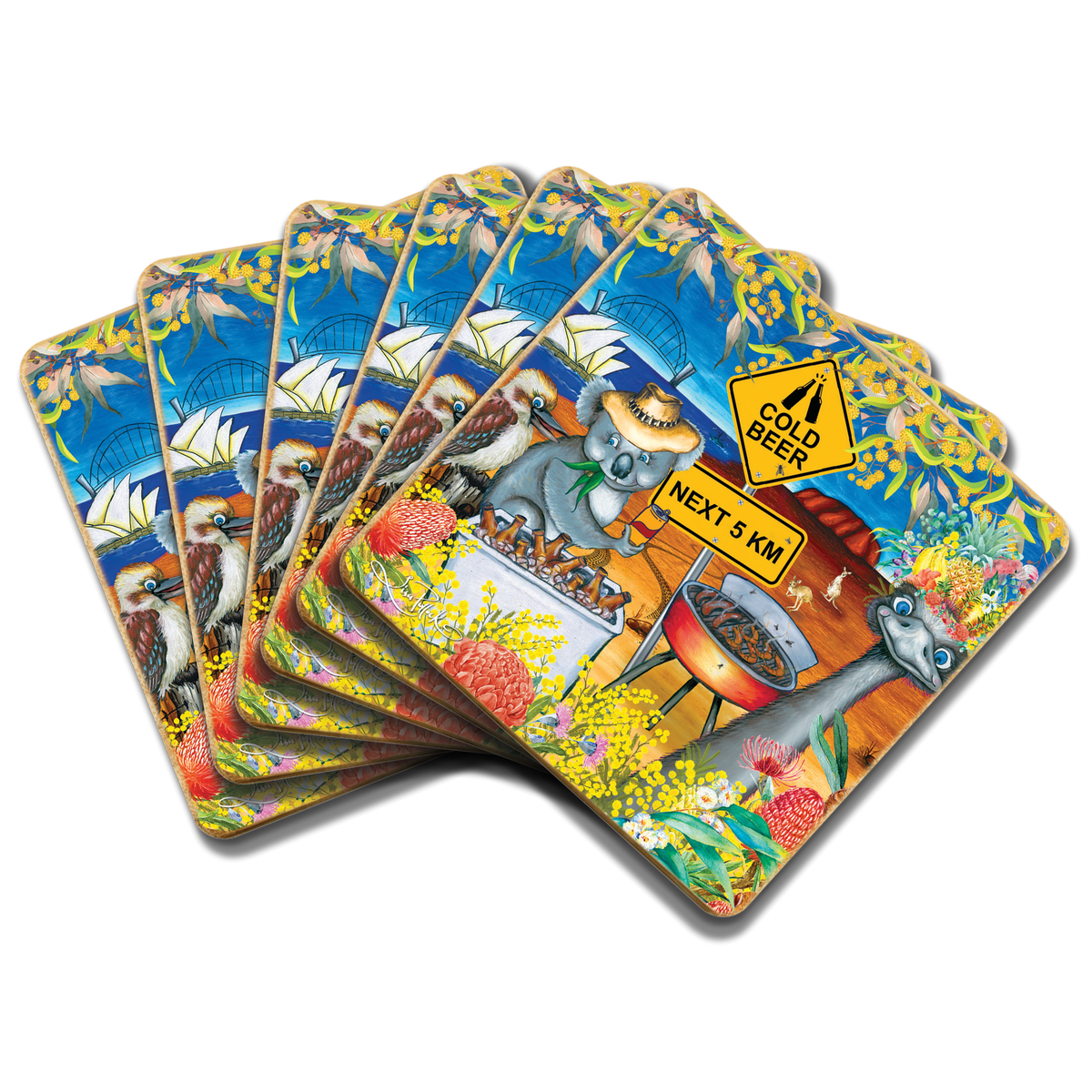 Cold Beer Coasters – Lisa Pollock