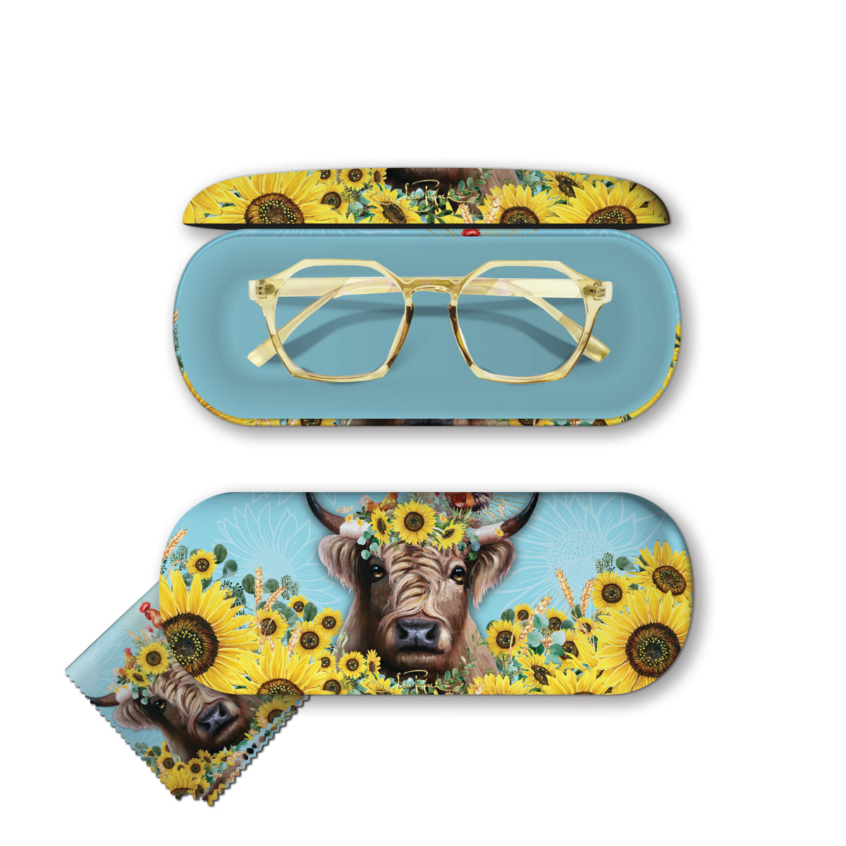 Glasses Case - Sunny Highland – Lisa Pollock