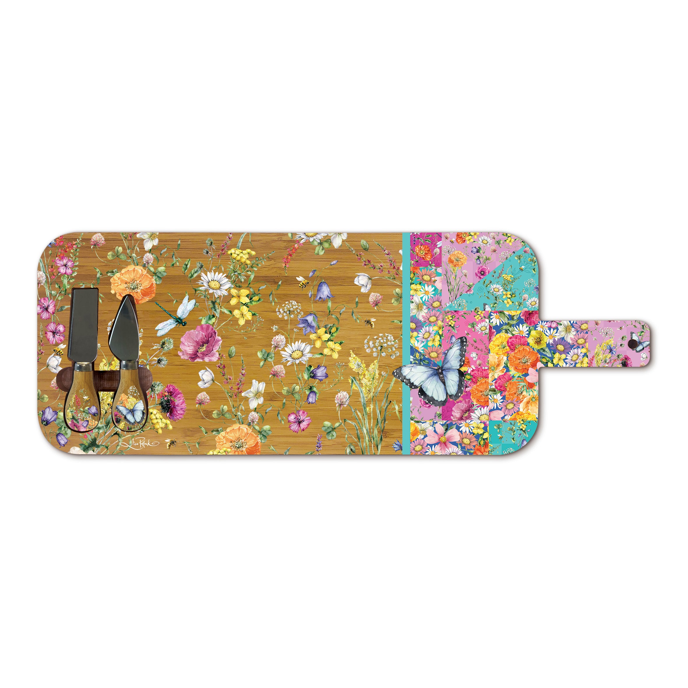 Large Board with knives - Wildflower Patch – Lisa Pollock