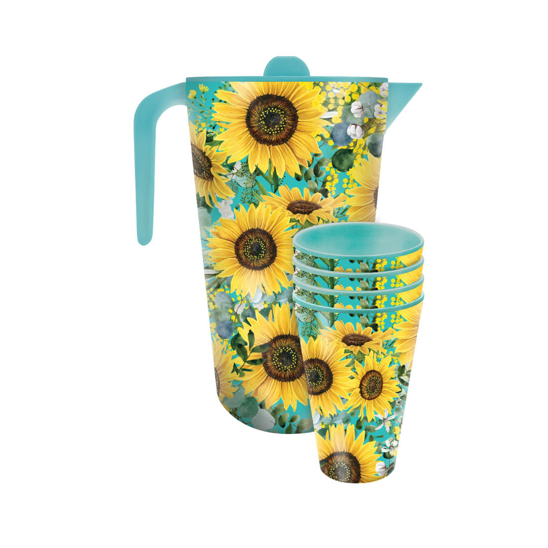 Melamine Jug & Cup Set - Bee Sunny – Lisa Pollock
