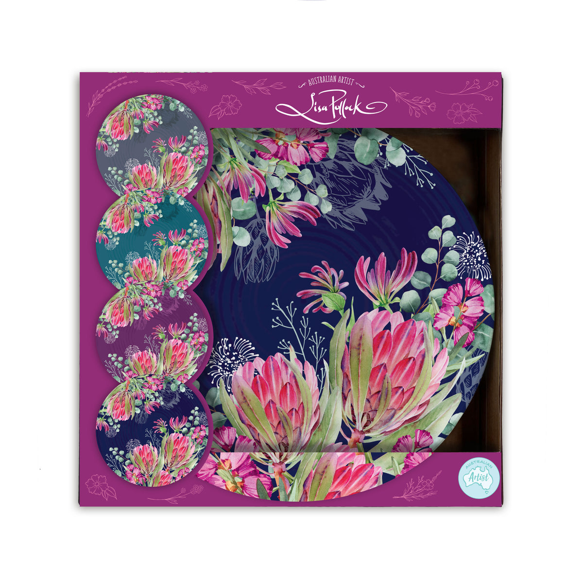 Melamine Plate Set - Blush Beauty – Lisa Pollock