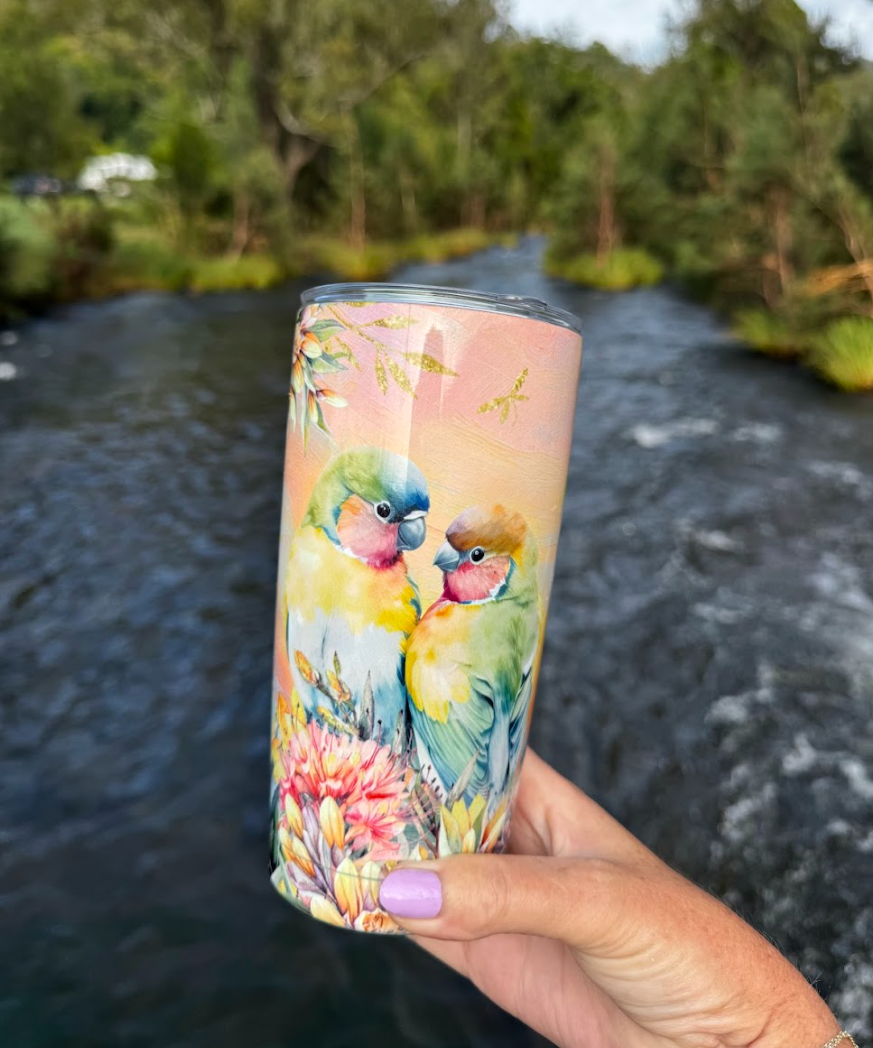 600ml Roadie - Sunset Lovebirds – Lisa Pollock